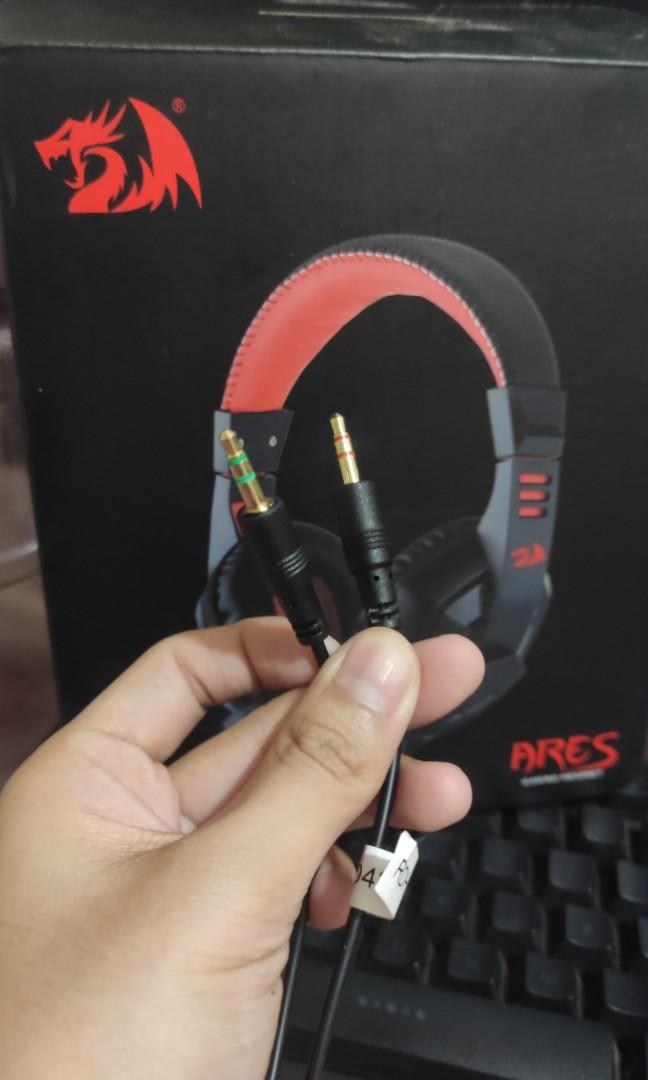 Red dragon Ares computer headset with mic, Audio, Headphones & Headsets ...
