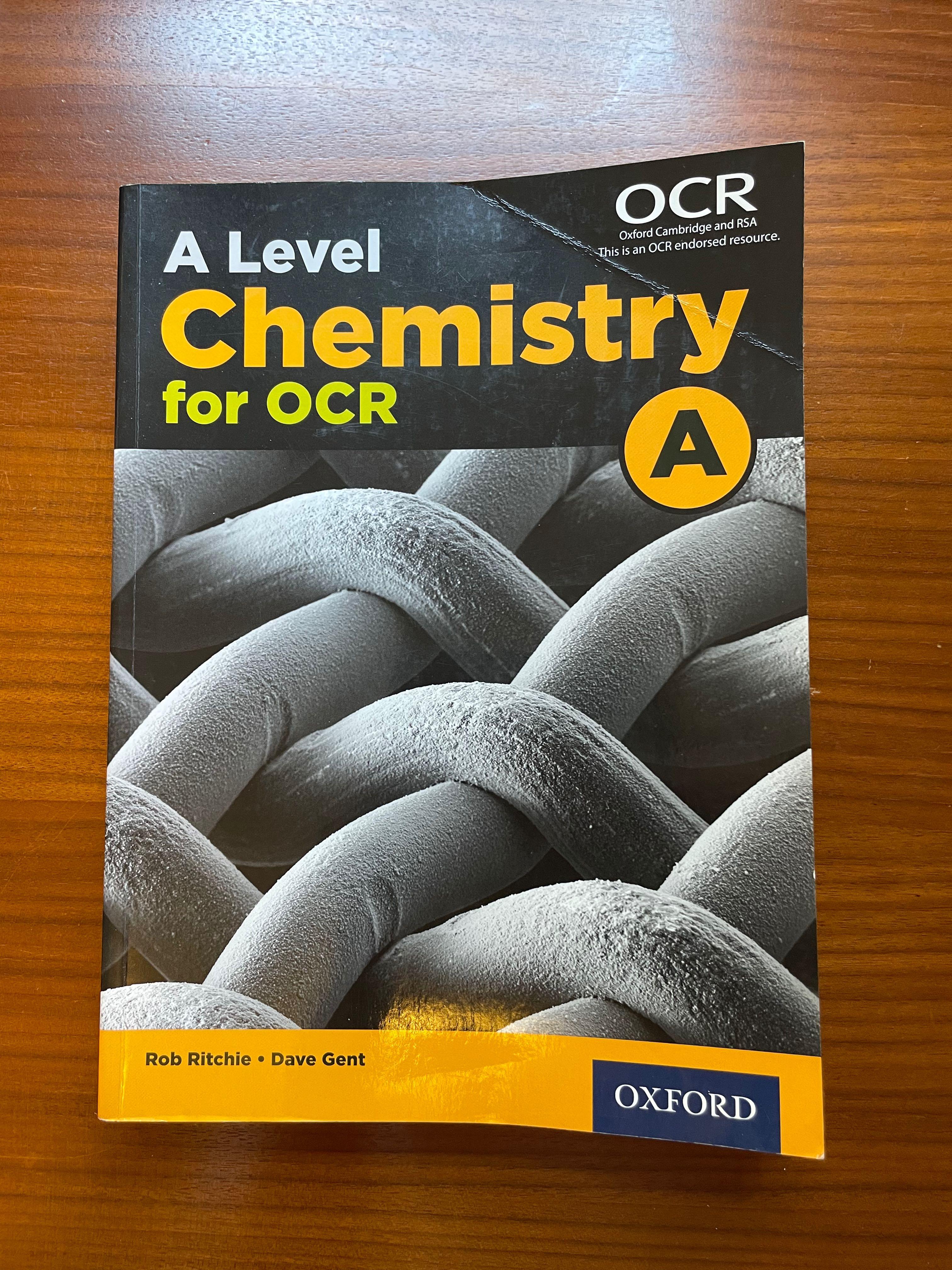 RRP $586 OCR A LEVEL CHEMISTRY TEXTBOOK, 興趣及遊戲, 書本 & 文具, 教科書 - Carousell