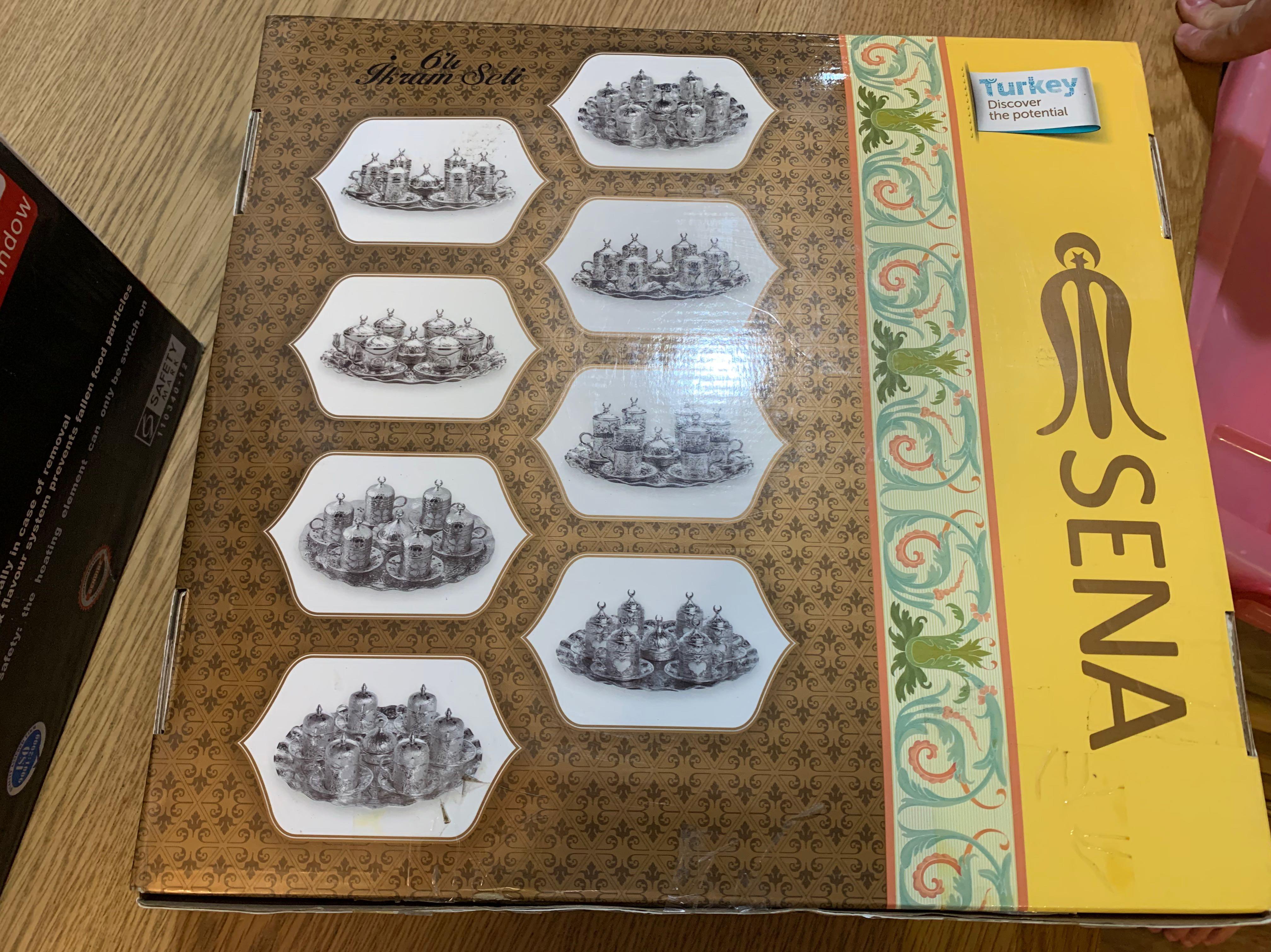 Sena Turkish Tea Set, Furniture & Home Living, Home Decor, Other Home ...