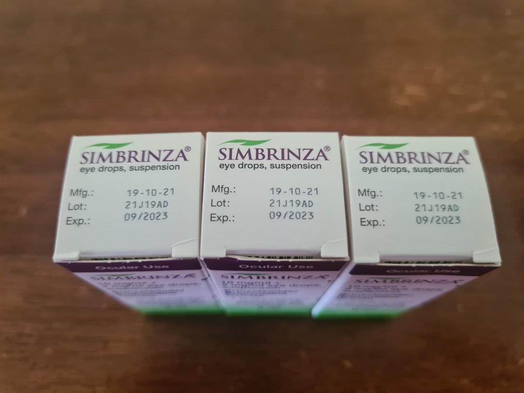 Simbrinza Eye drops, Beauty & Personal Care, Vision Care on Carousell