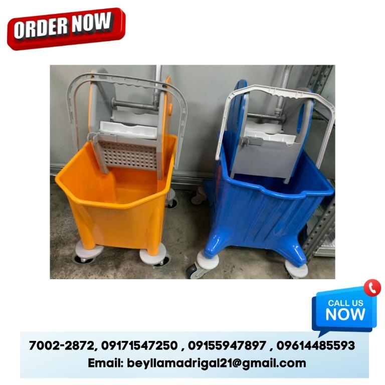 Single Bucket Trolley w/ Wringer, Commercial & Industrial, Construction ...