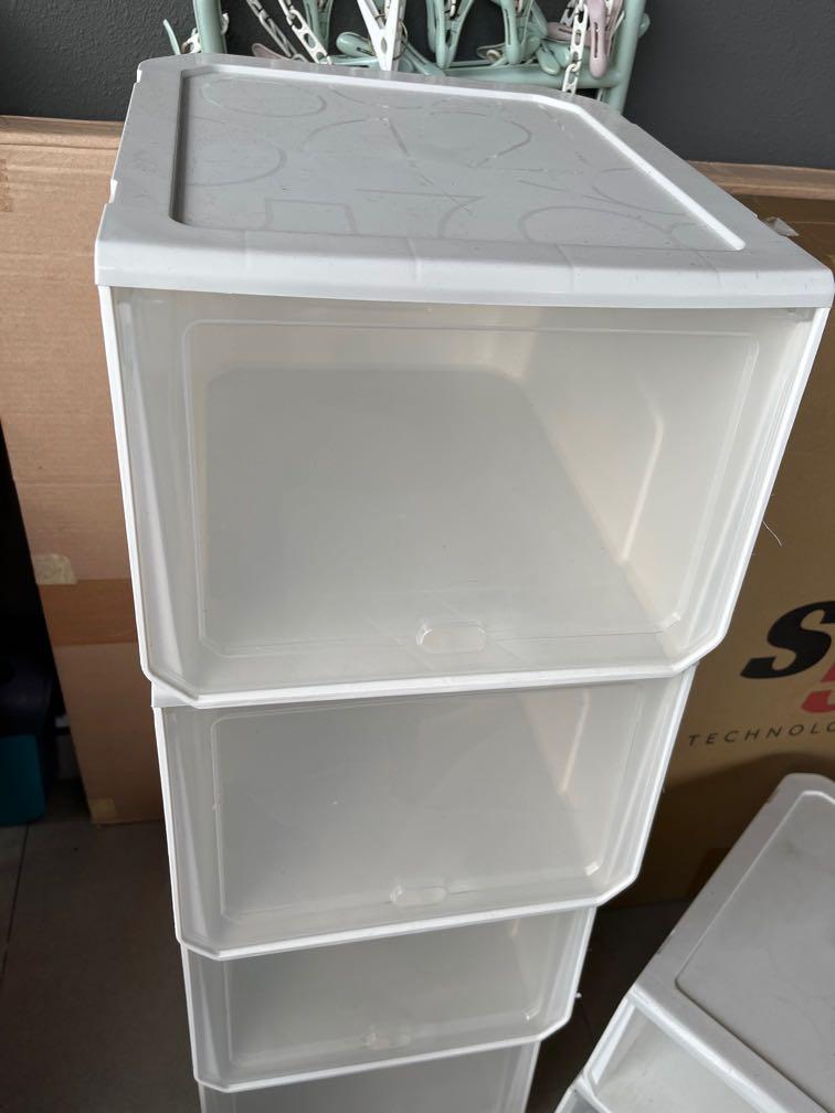 Stackable modular storage boxes, Furniture & Home Living, Home ...