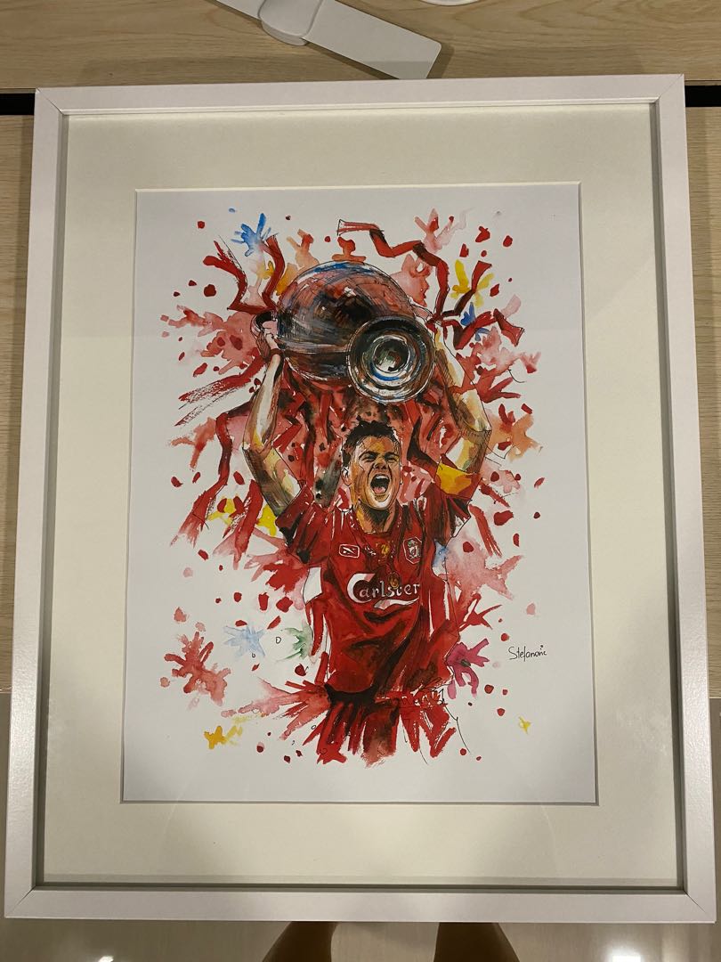 Steven gerrard portrait, Hobbies & Toys, Stationery & Craft, Art ...