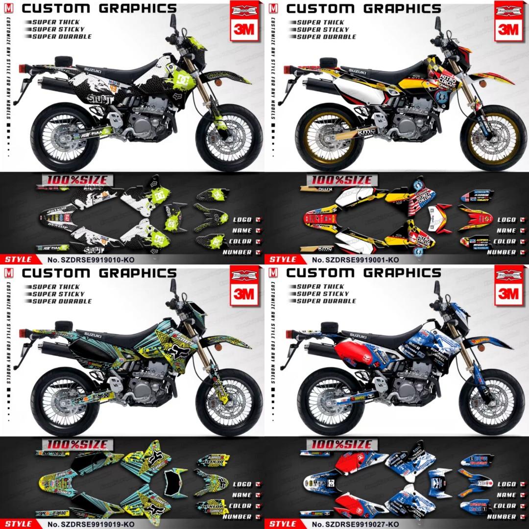 SUZUKI DRZ 400 (SM / E) DECAL FULL KIT, Motorcycles, Motorcycle ...