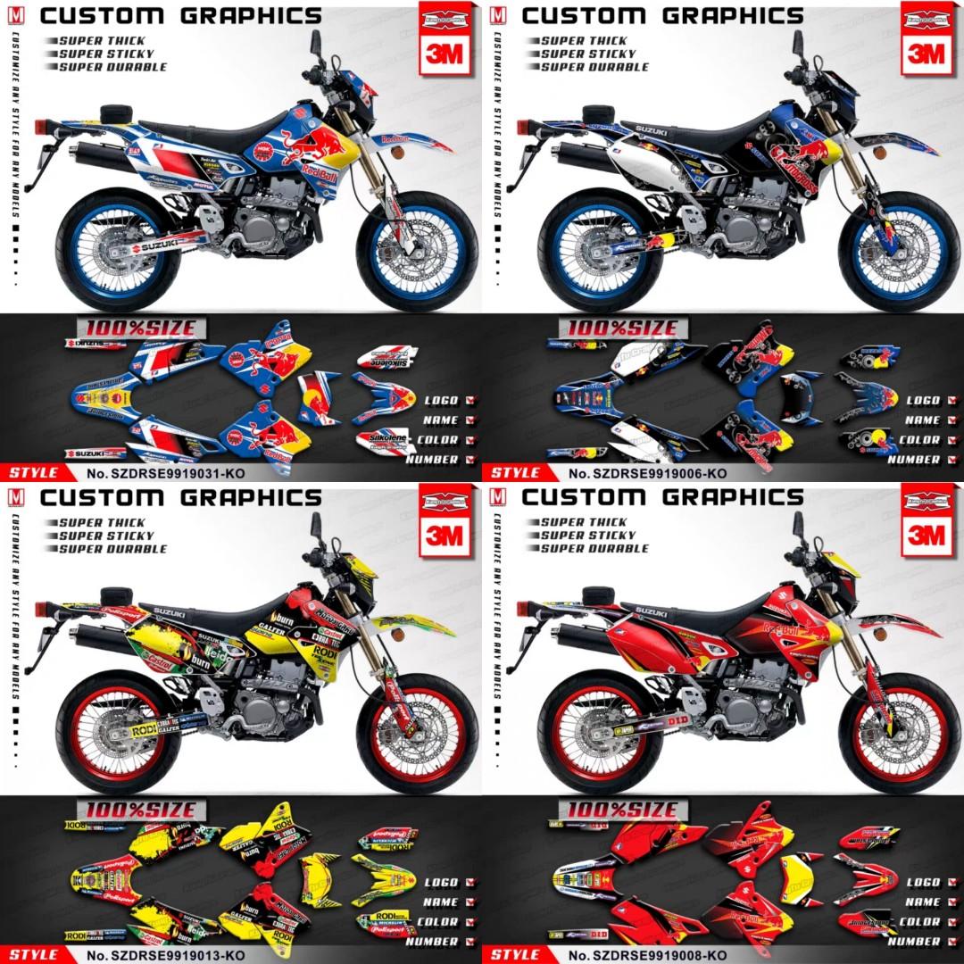 SUZUKI DRZ 400 (SM / E) DECAL FULL KIT, Motorcycles, Motorcycle ...
