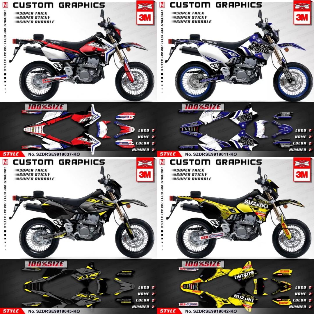 SUZUKI DRZ 400 (SM / E) DECAL FULL KIT, Motorcycles, Motorcycle ...