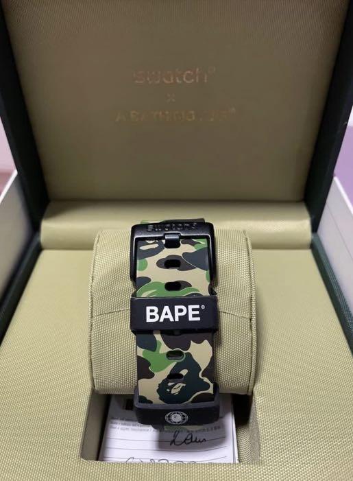 BAPE x SWATCH A Bathing Ape Big Bold World Watch, Luxury, Watches on ...