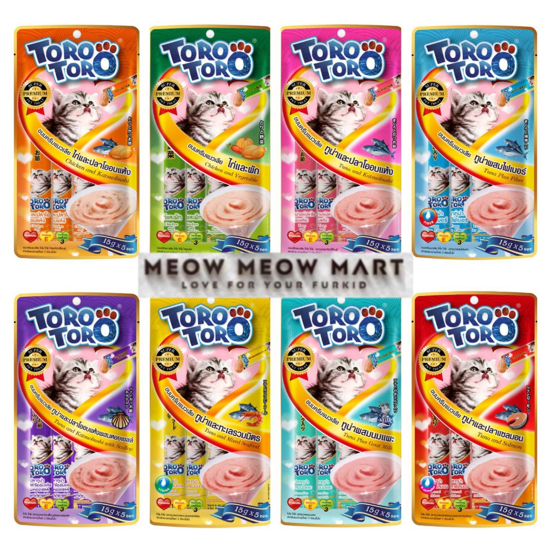 Toro Super Premium Cat Creamy Snack 15g X 5, Pet Supplies, Pet Food on ...