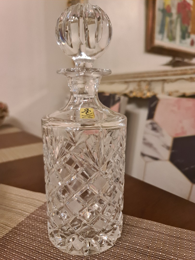Vintage Aderia Crystal decanter, Hobbies & Toys, Memorabilia ...