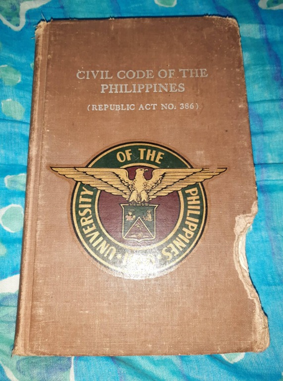 Vintage Civil Code of the Philippines UP (1951) Book, Hobbies & Toys ...