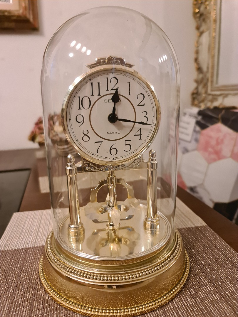 Vintage seiko Dome glass Table Clock, Hobbies & Toys, Memorabilia ...