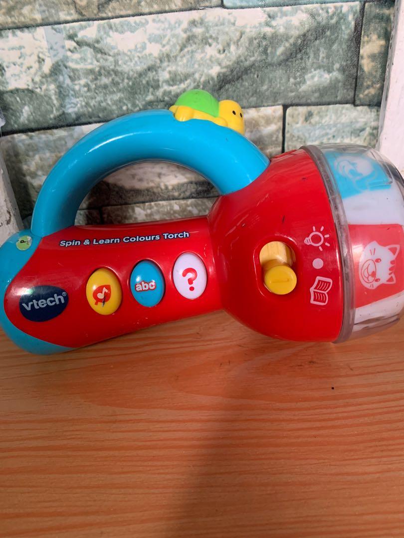 Vtech Spin & Learn Colours Torch, Babies & Kids, Infant Playtime on ...