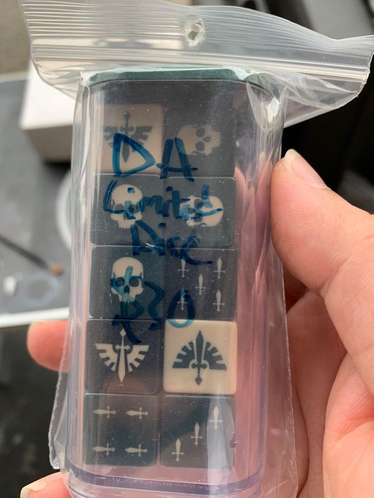 Warhammer 40,000 40k dark angel dice, Hobbies & Toys, Toys & Games on ...