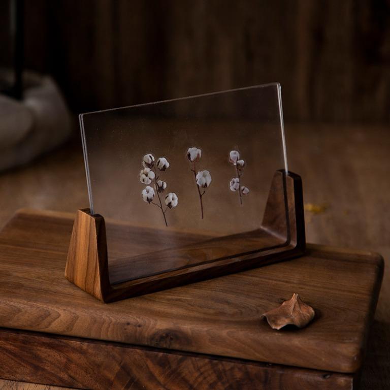 Wooden Glass Photo Picture Frame, Furniture & Home Living, Home Decor ...