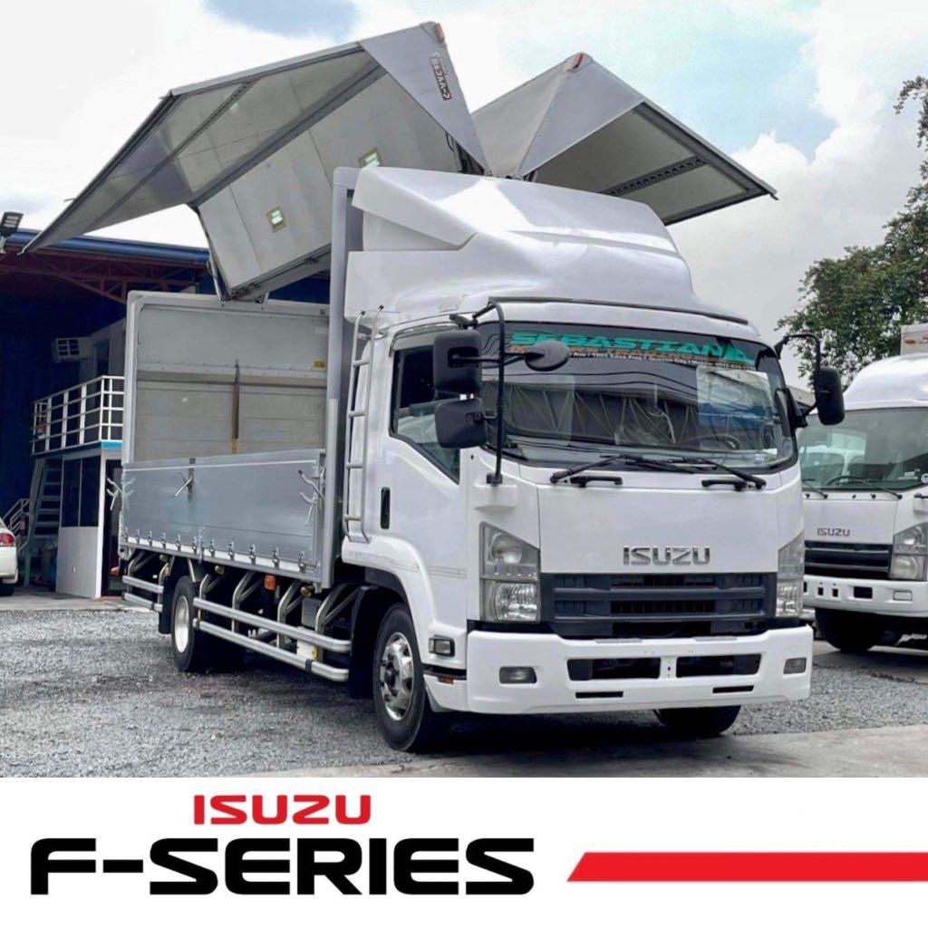 2021 ISUZU FORWARD ALUMINUM WING VAN 21FT F-SERIES WITH POWER LIFTER ...