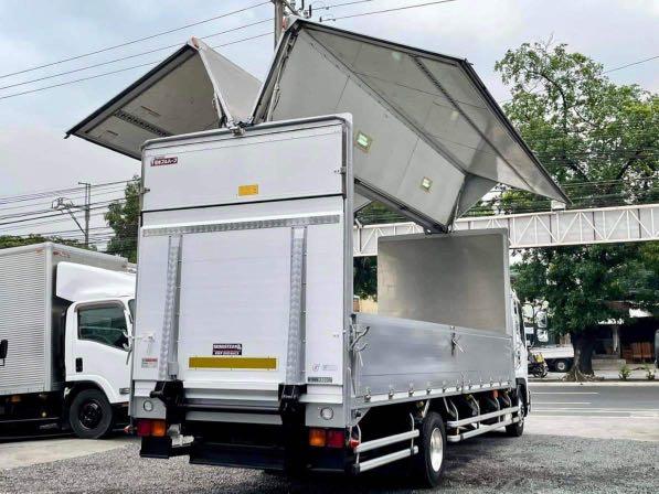 2021 ISUZU FORWARD ALUMINUM WING VAN 21FT F-SERIES WITH POWER LIFTER ...