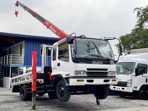 2021 Isuzu Forward Self-Loading with Unic Boom Crane 4-Section 3.4T ...