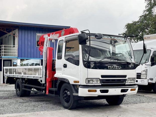 2021 Isuzu Forward Self-Loading with Unic Boom Crane 4-Section 3.4T ...