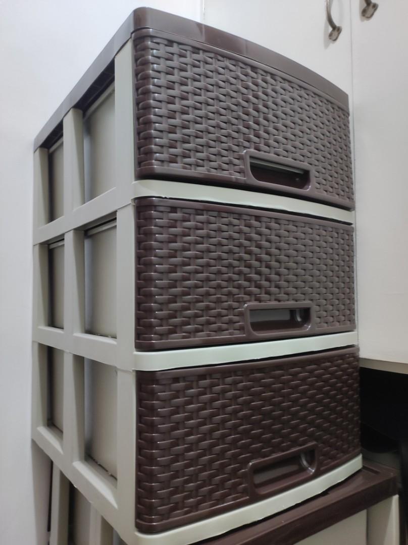 3 layers Jolly plastic drawers, Furniture & Home Living, Furniture ...
