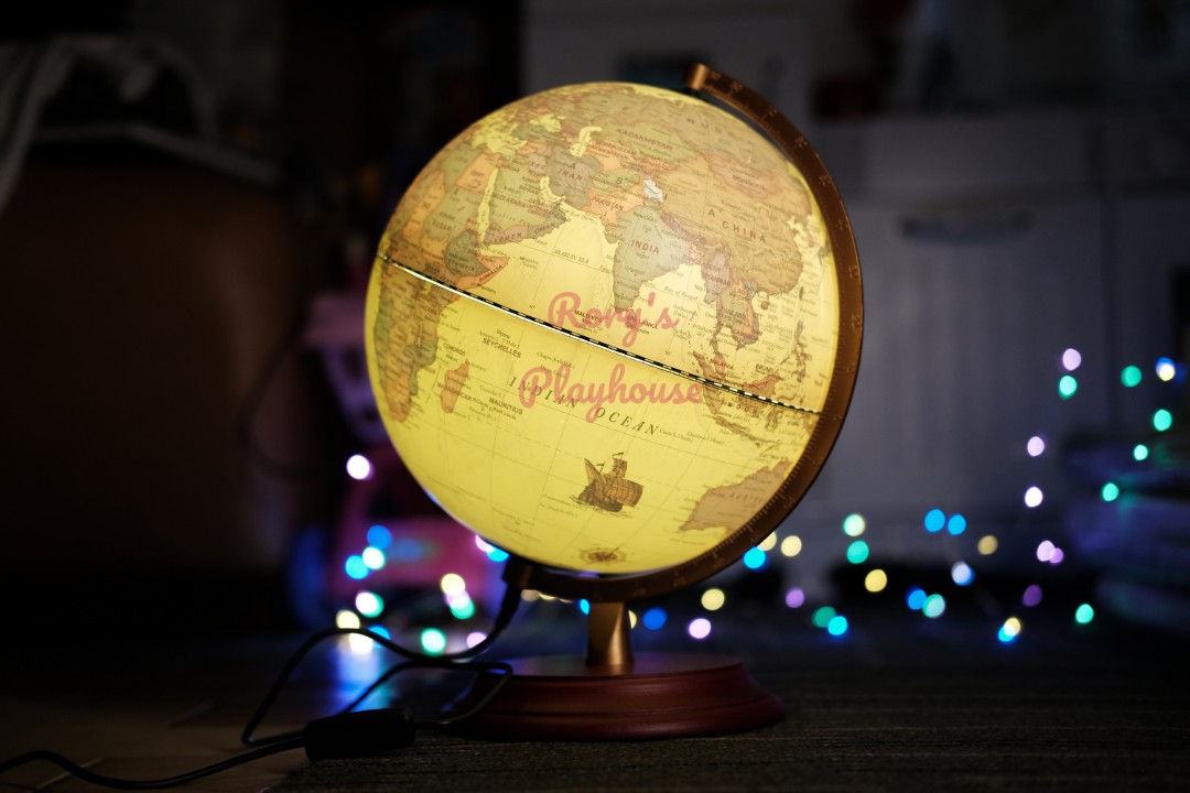 3D Retro Globe with Led Light, Hobbies & Toys, Toys & Games on Carousell