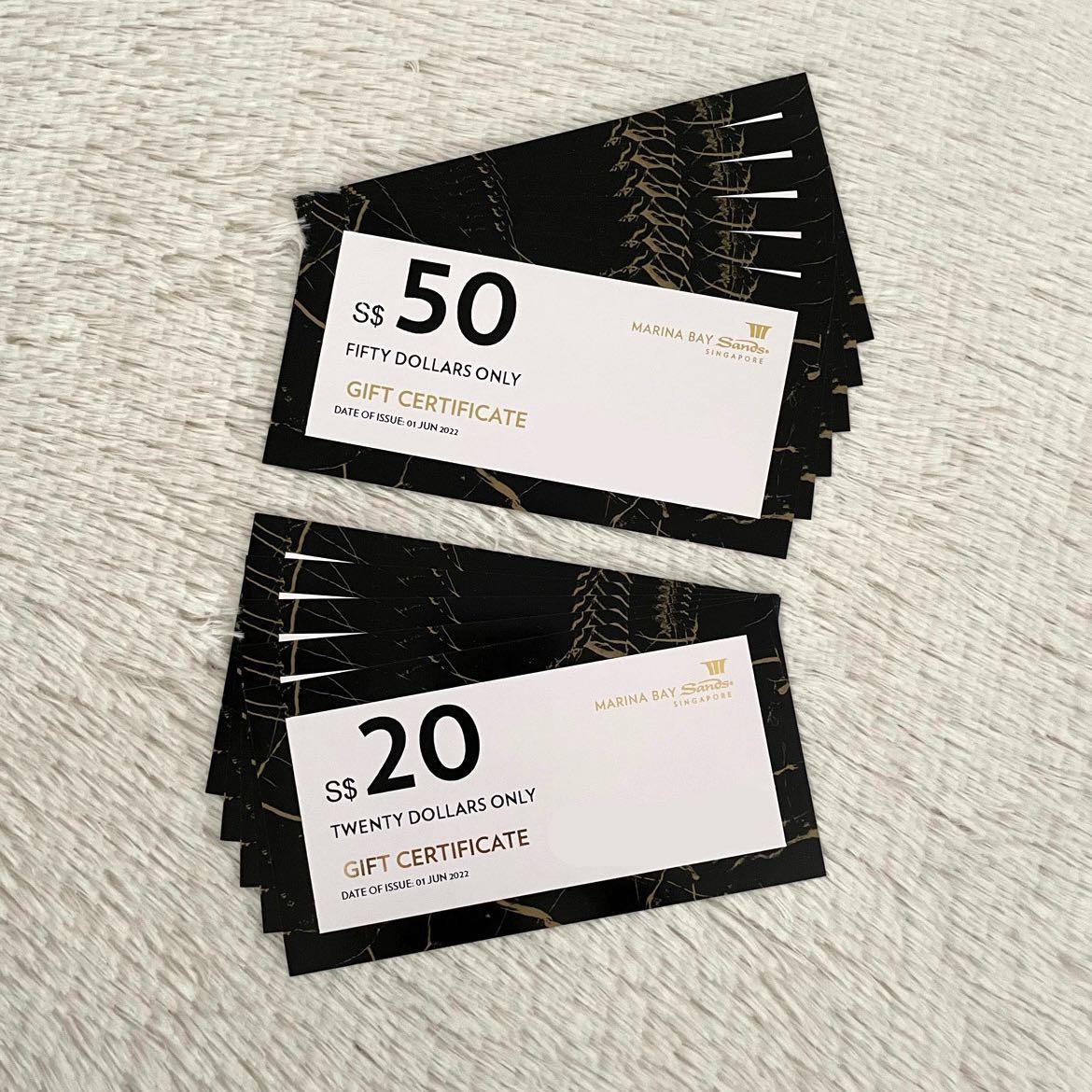 [5% Off] $400 MBS Gift Certificate, Tickets & Vouchers, Vouchers on ...