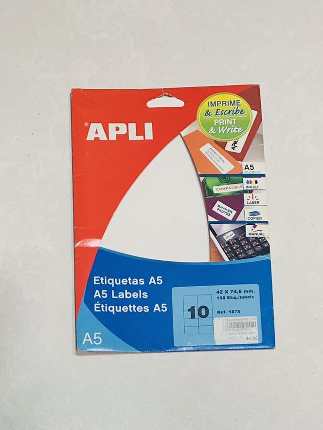 A5 Printable Labels, Hobbies & Toys, Stationery & Craft, Stationery ...