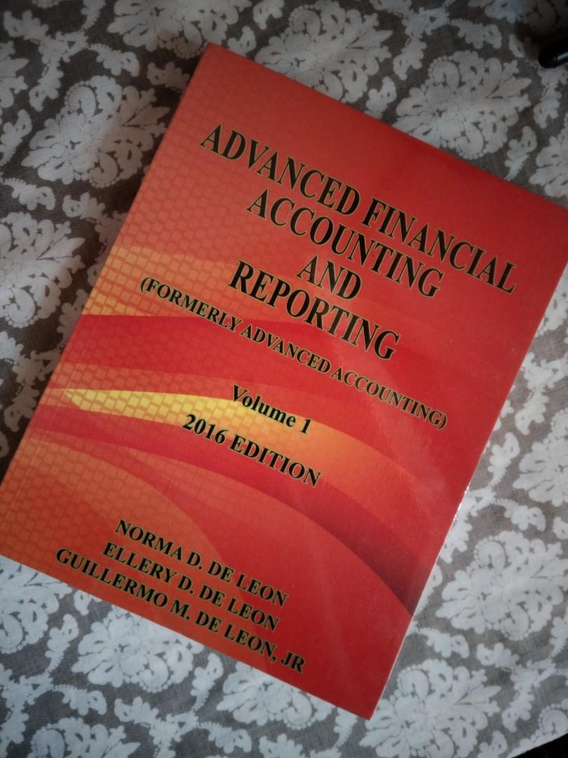 ADVANCED FINANCIAL ACCOUNTING AND REPORTING VOL 1 2016 ED BY DE LEON ...