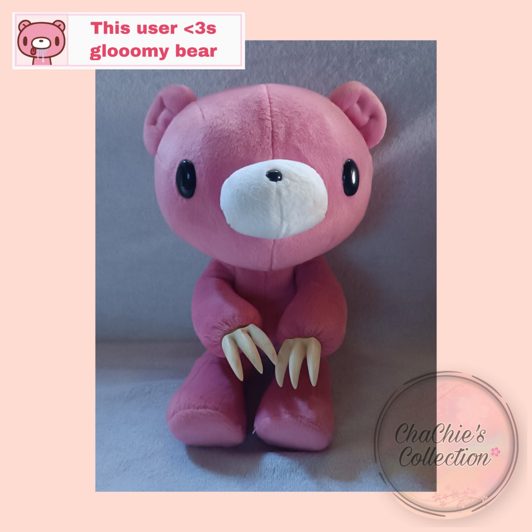 Articulated Classic Pink Gloomy Bear Plush, Hobbies & Toys, Toys ...