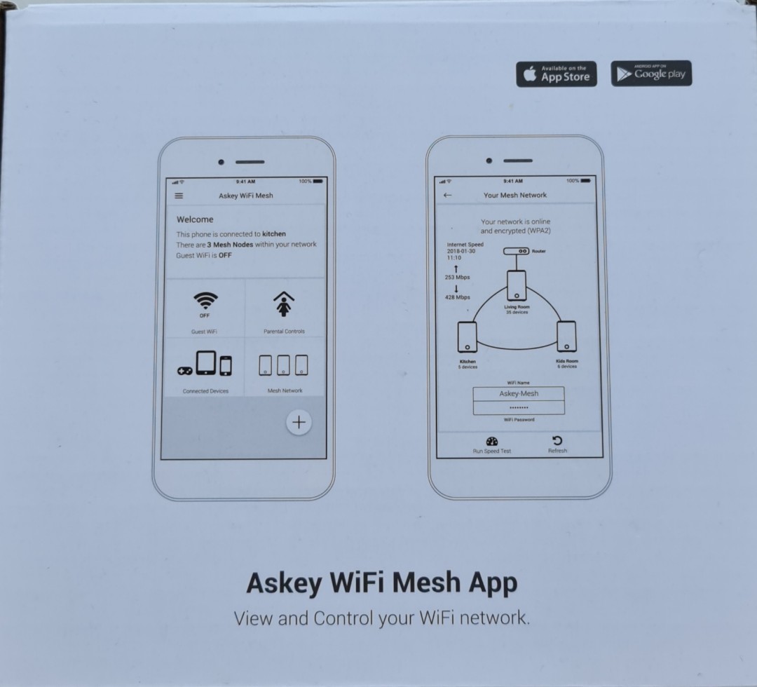 Askey WiFi Mesh, TV & Home Appliances, Other Home Appliances on Carousell