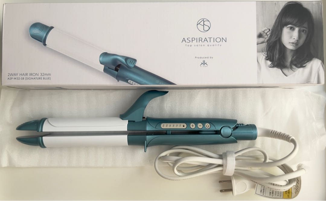 日本Aspiration 2 Way Hair Iron 32mm [Signature Blue], 美容＆化妝品, 健康及美容 - 頭髮 ...