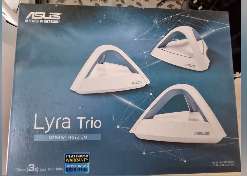 Asus Lyra Tria Mesh, Computers & Tech, Parts & Accessories, Networking ...