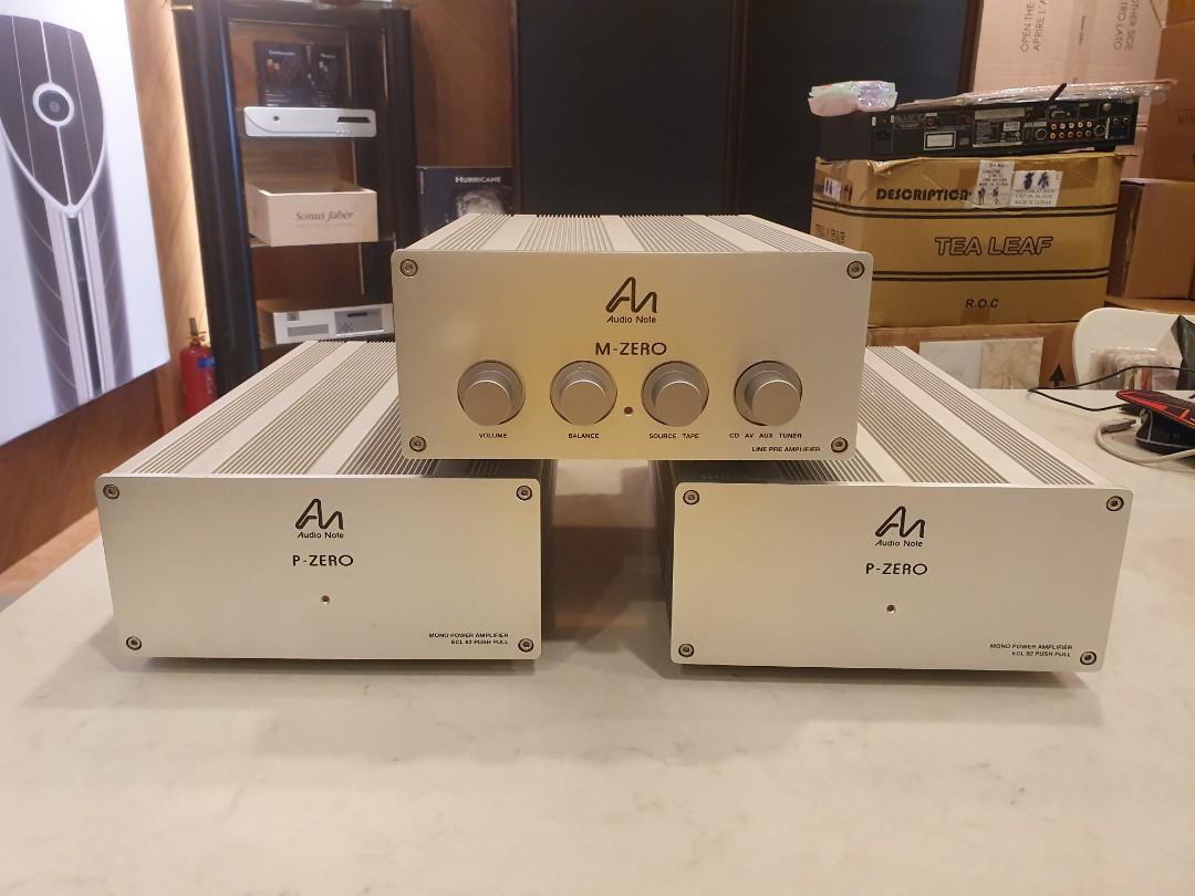 Audio Note M-Zero tube preamp + P-Zero tube monoblock, Audio, Soundbars ...