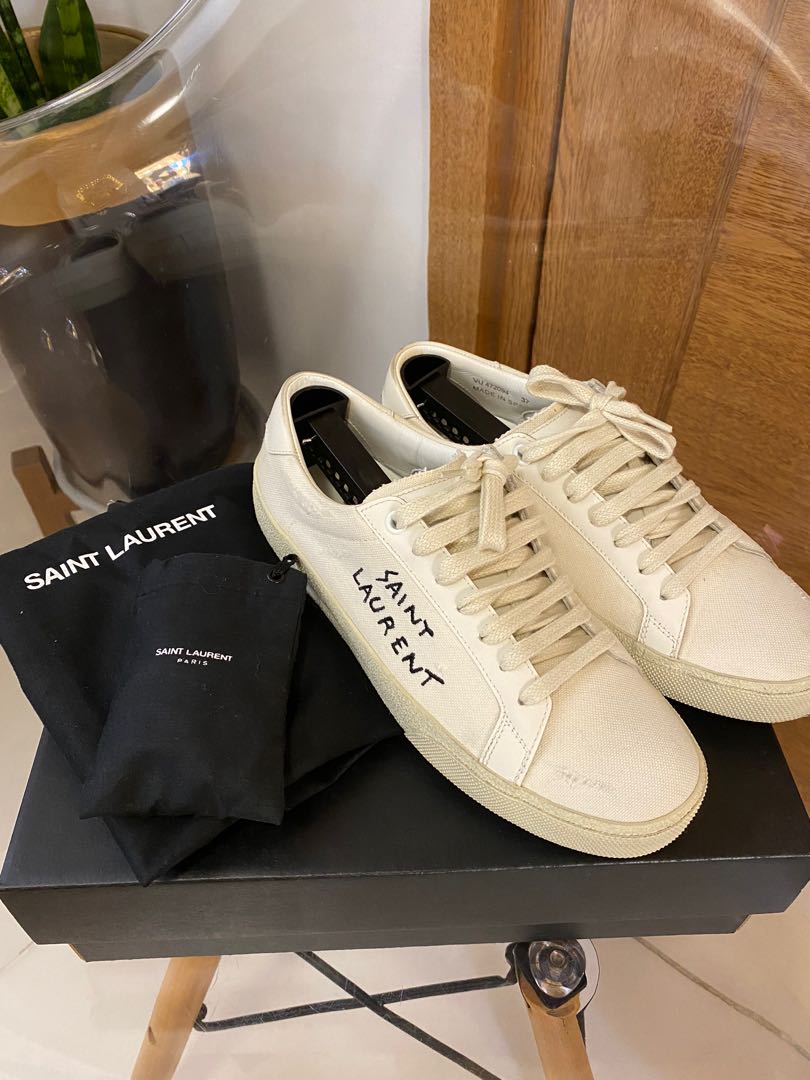 AUTHENTIC Yves Saint Laurent YSL Court Classic Sneakers, Women's ...