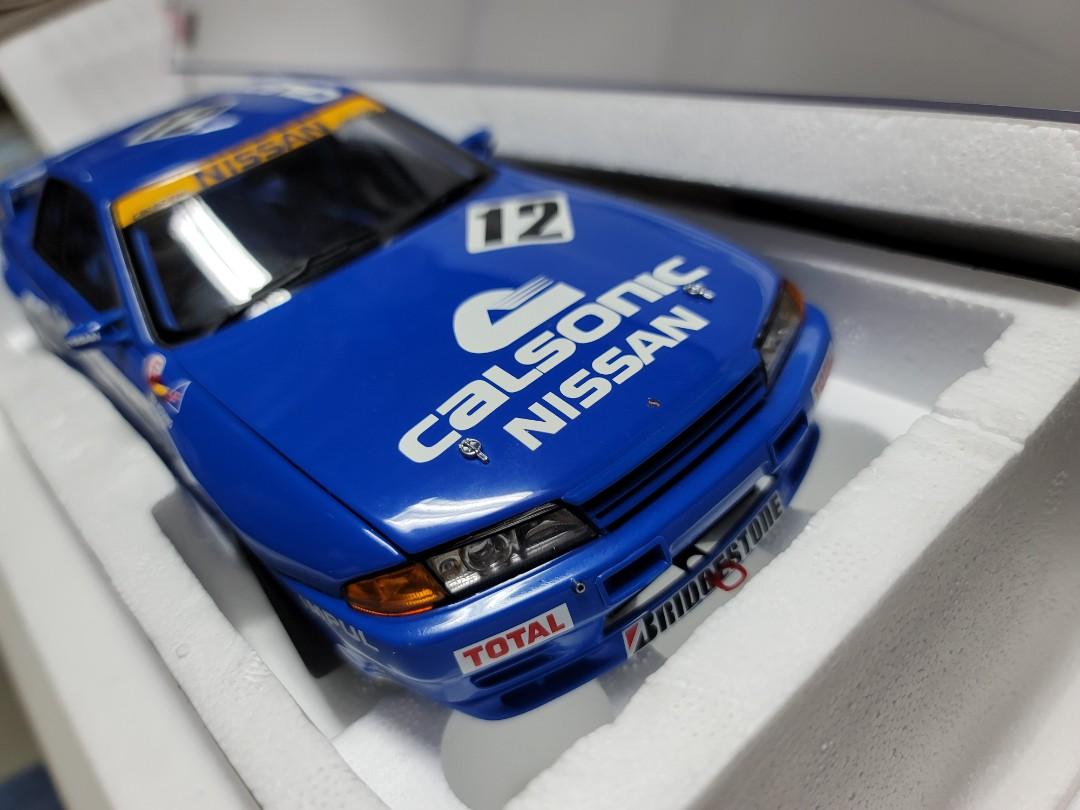 Autoart 1/18 nissan skyline gt-r R32 group A 1990 星野一義 calsonic 特別版, 興趣及遊戲, 玩具 & 遊戲類 - Carousell