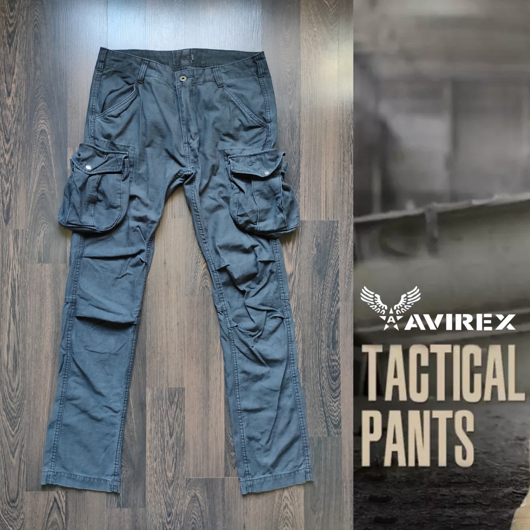 AVIREX USA TACTICAL CARGO PANTS | Activewear 6 Pockets, Men's Fashion ...