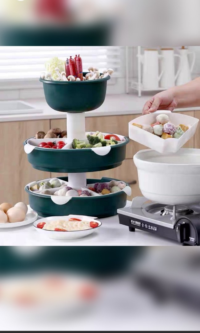 Brand new in box 3 tier food rack, Furniture & Home Living, Kitchenware ...