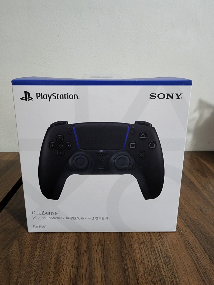 Brand New Ps5 Controller Black Sealed, Video Gaming, Gaming Accessories ...
