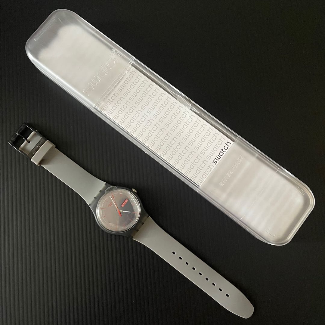 BRAND NEW SWATCH WATCH MODEL SR1130SW GREY, Luxury, Watches on Carousell