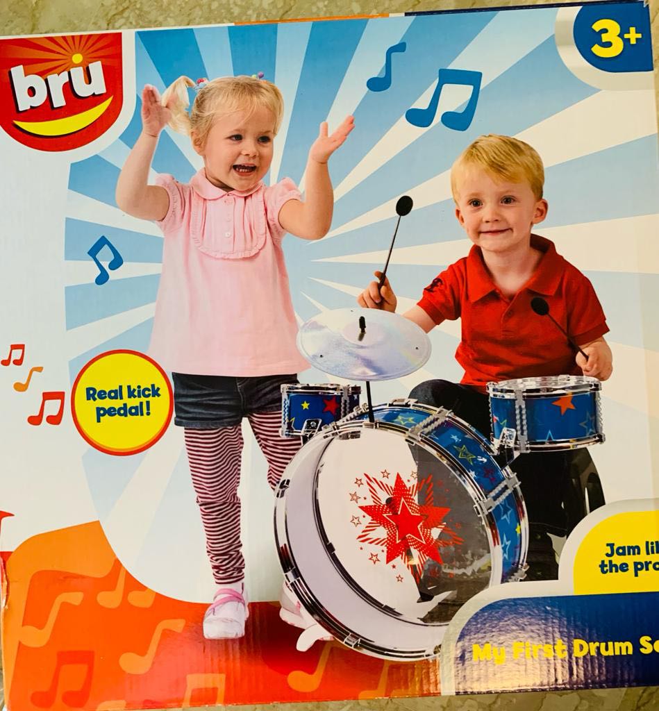 Bru Drum set, Hobbies & Toys, Toys & Games on Carousell