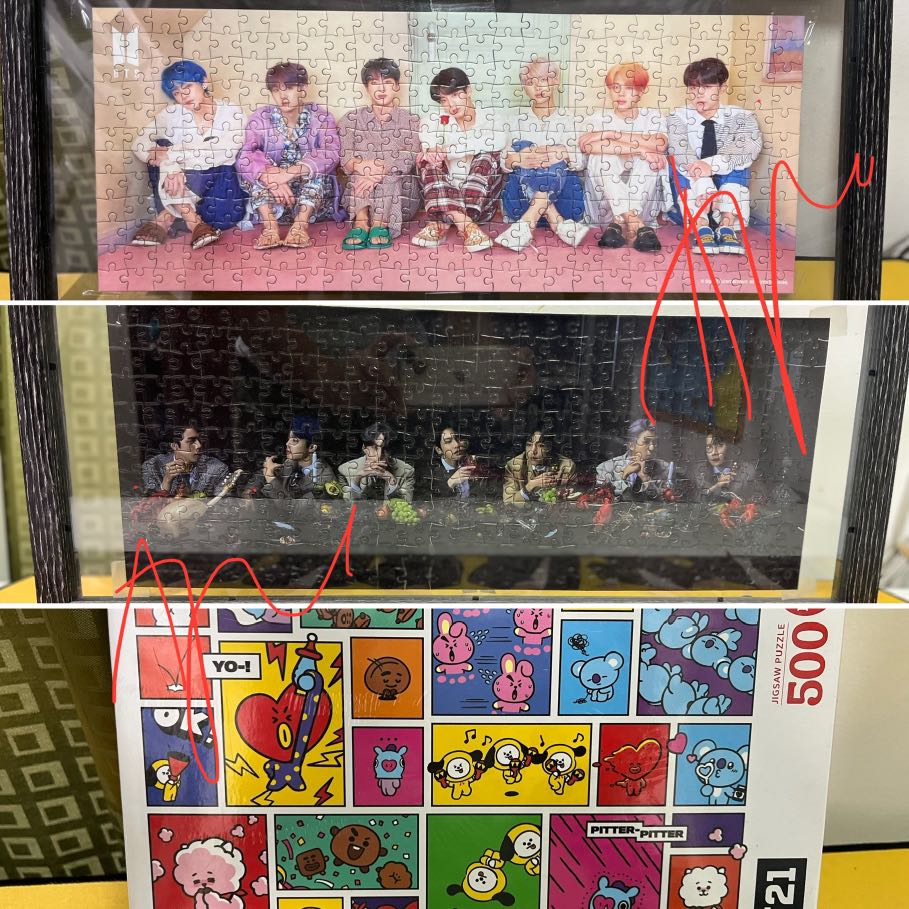 BTS JIGSAW PUZZLE (OT7), Hobbies & Toys, Toys & Games on Carousell