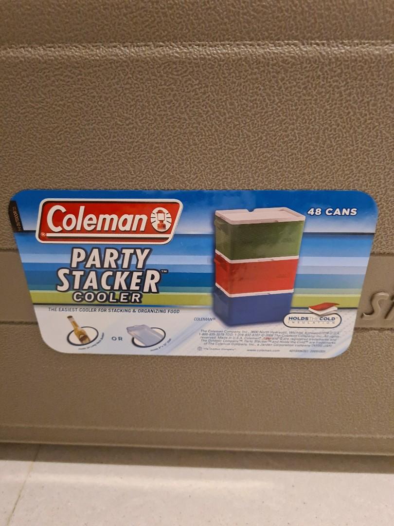 Coleman Party Stacker Cooler 48 Cans, Furniture & Home Living, Home ...