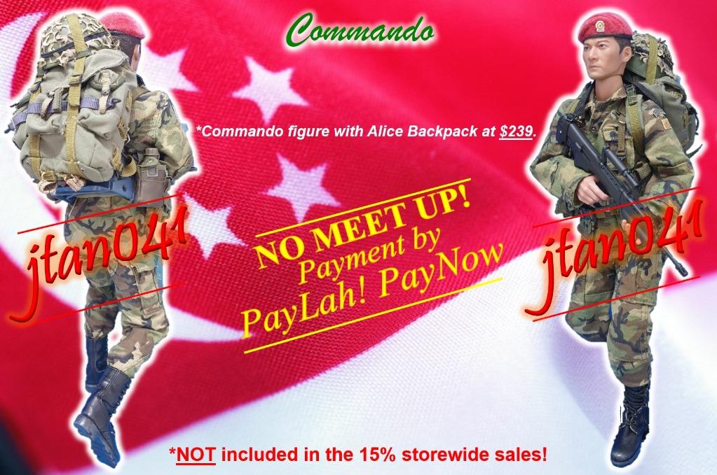 Customisation of 1:6 scale ARMY (Woodland Camouflage). *Commando figure ...