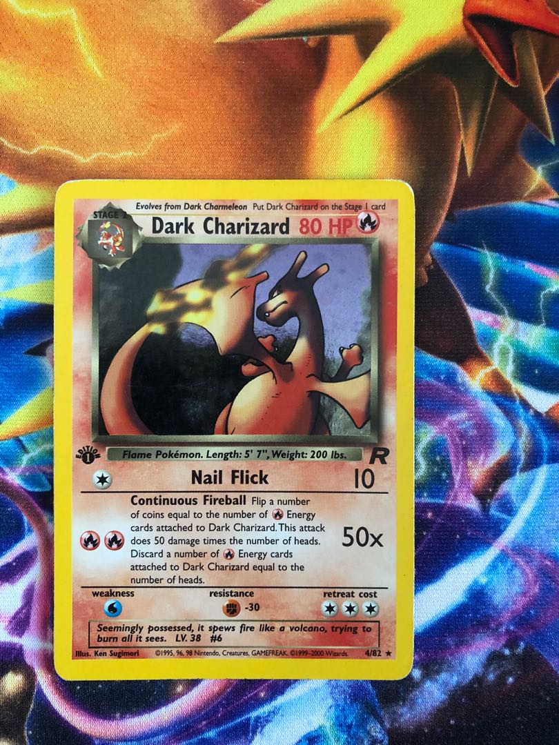 Dark Charizard 1st edition Holo, Hobbies & Toys, Toys & Games on Carousell