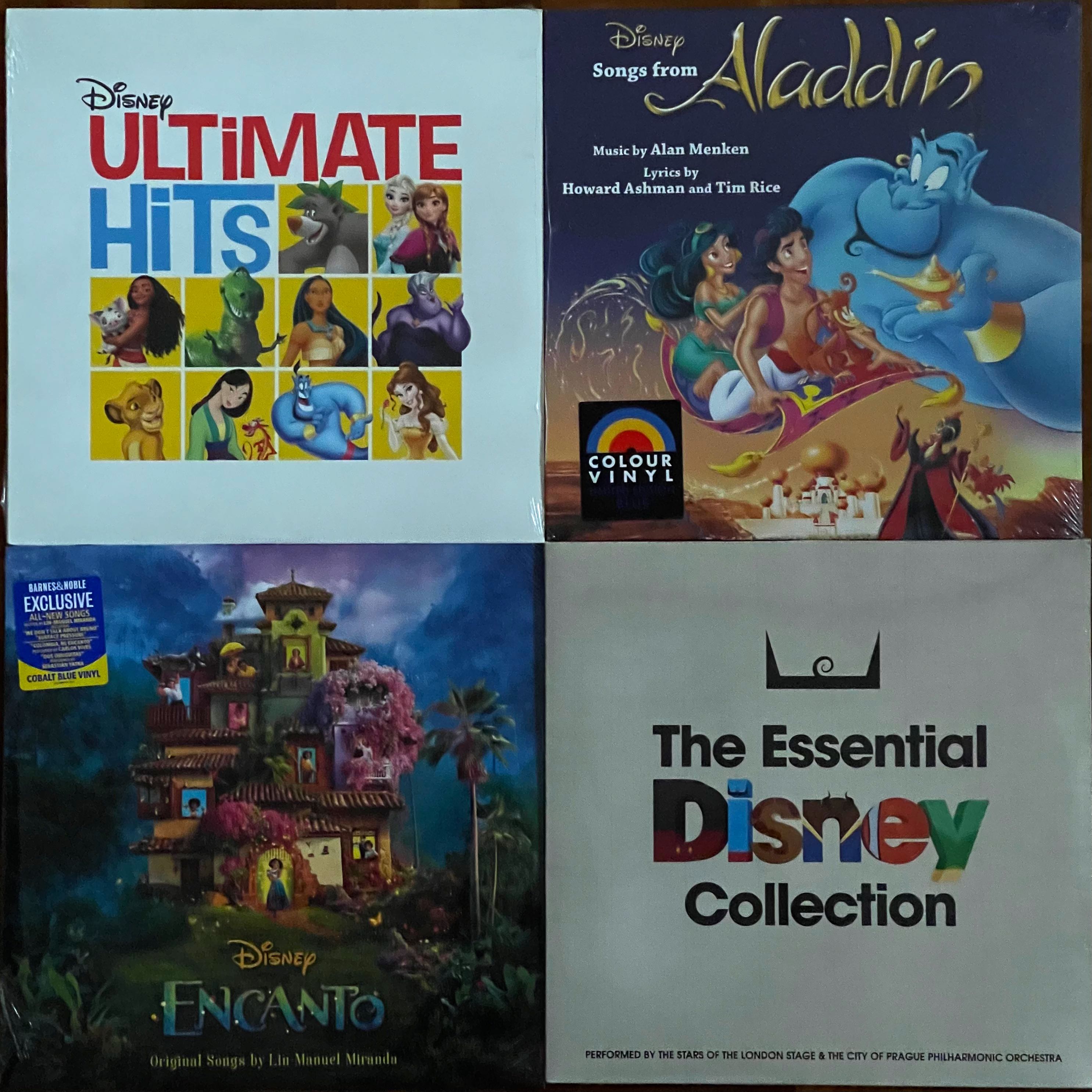 Disney albums on vinyl - Aladdin, Encanto, Essential Collection ...