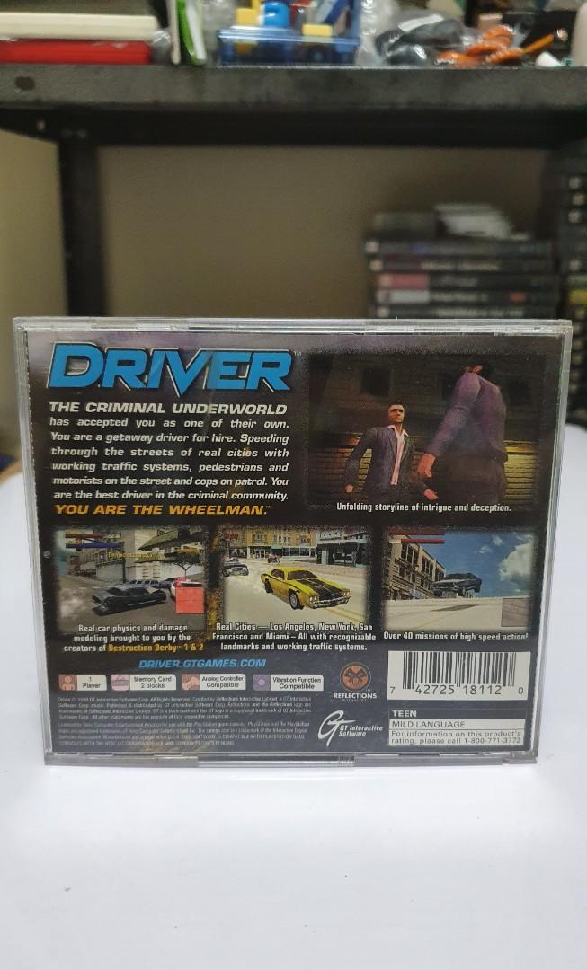 Driver ( Sony Playstation 1, ntsc u/c), Video Gaming, Video Games ...