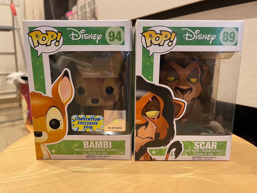 Funko Disney OG Scar #89 and Bambi #94, Hobbies & Toys, Toys & Games on ...