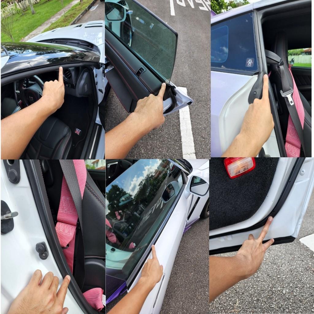 GTR R35 Full Door Seals including plastic, Car Accessories, Accessories ...