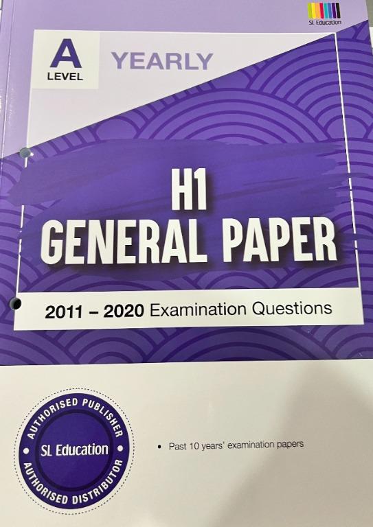 H1 General Paper TYS Paper 1 and Paper 2 with ans , Hobbies & Toys ...