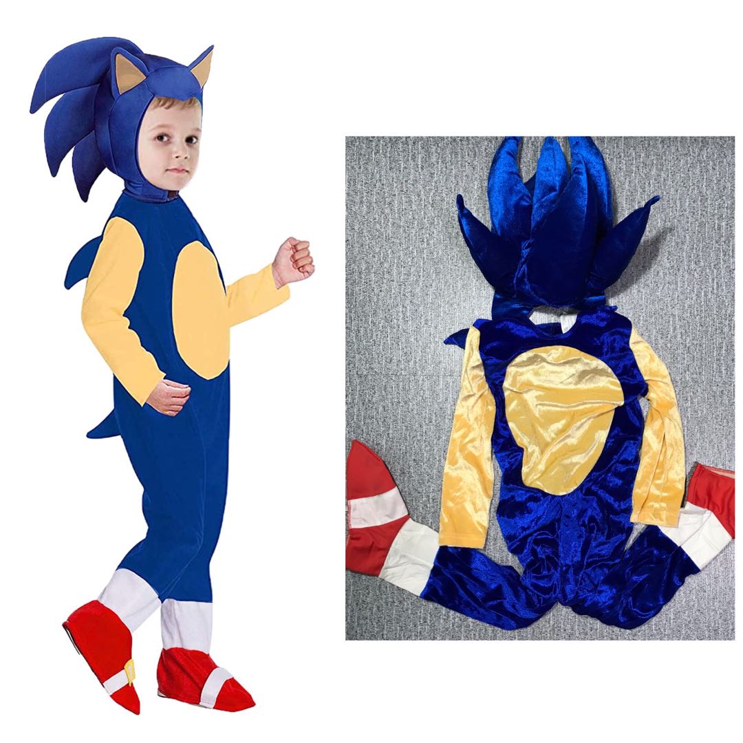 Halloween Deluxe Sonic The Hedgehog Costume Sonic Generations Cosplay ...