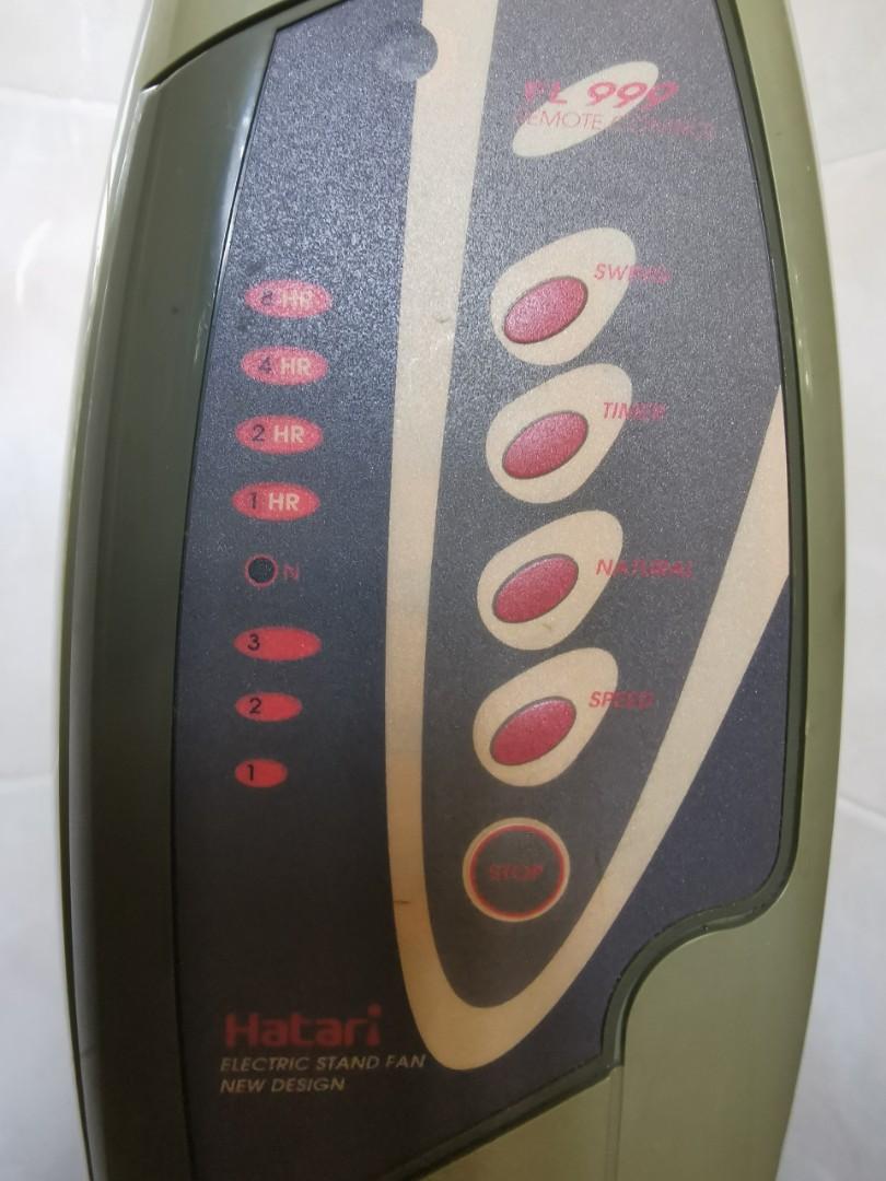 Hatari FL999 remote control standing fan, Furniture & Home Living ...